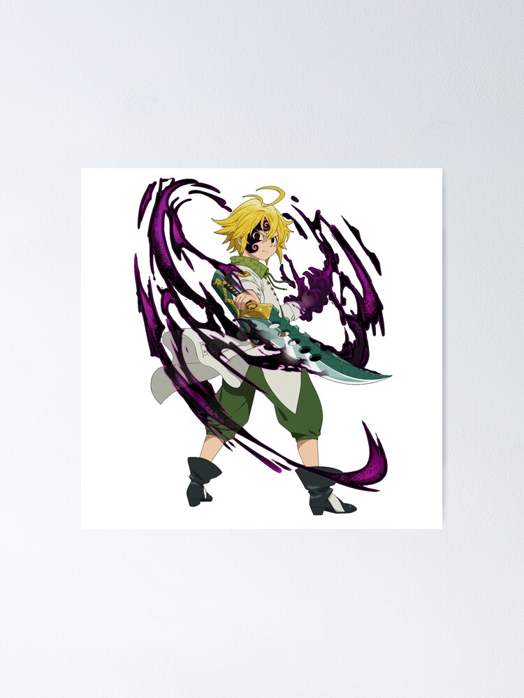"Seven Deadly Sins Demon Meliodas" Poster for Sale by CassidyCreates ...