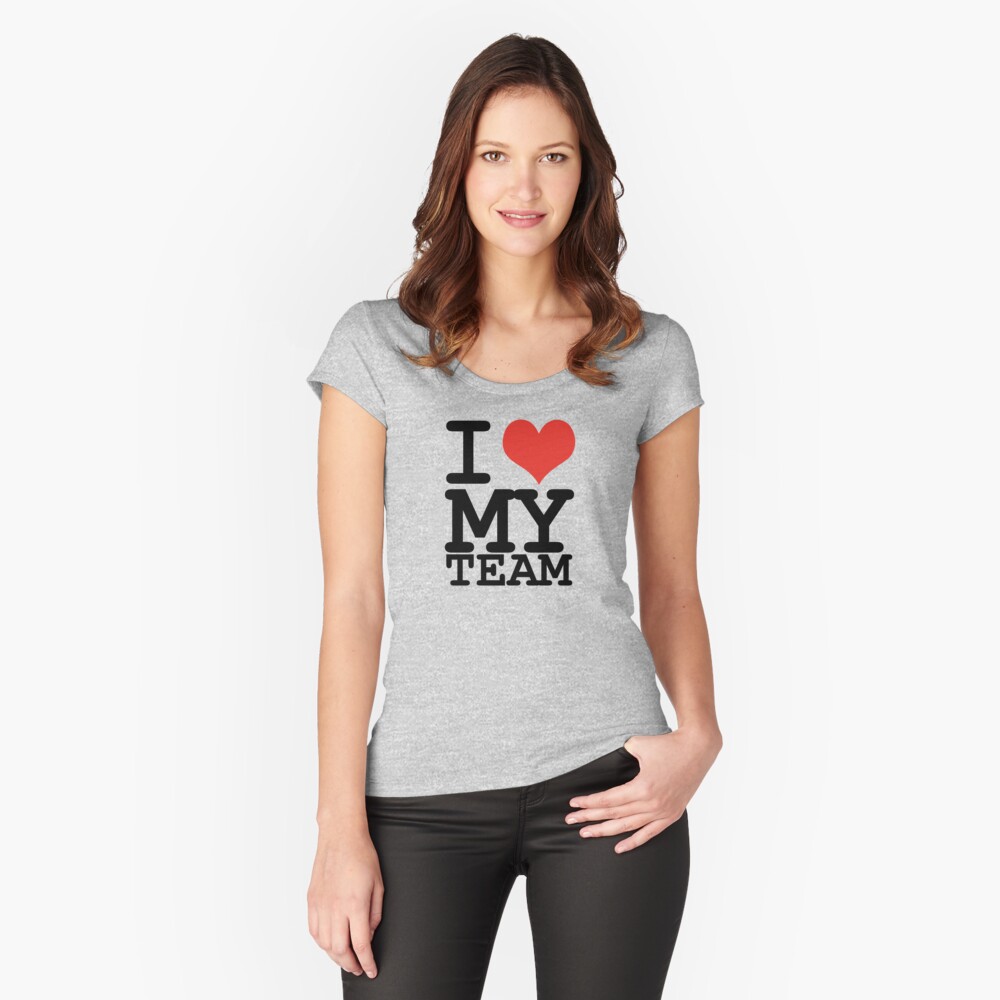 "I love my team" Sticker for Sale by WAMTEES | Redbubble