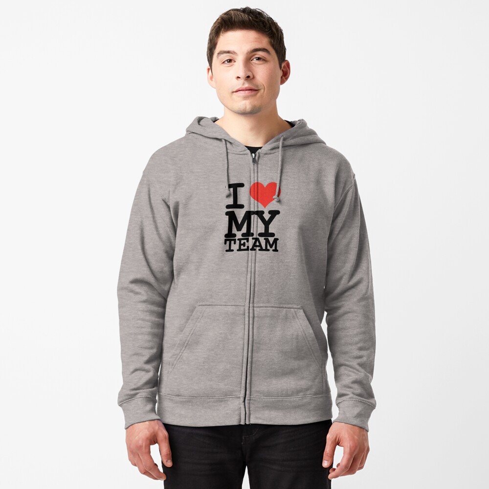 "I love my team" Sticker for Sale by WAMTEES | Redbubble