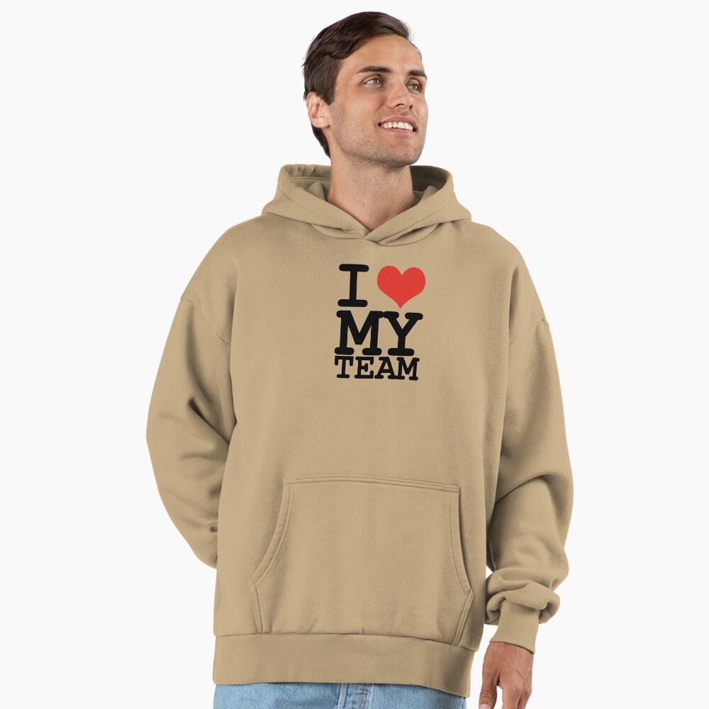 "I love my team" Sticker for Sale by WAMTEES | Redbubble