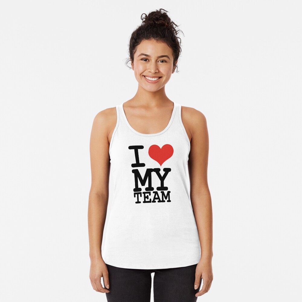 "I love my team" Sticker for Sale by WAMTEES | Redbubble