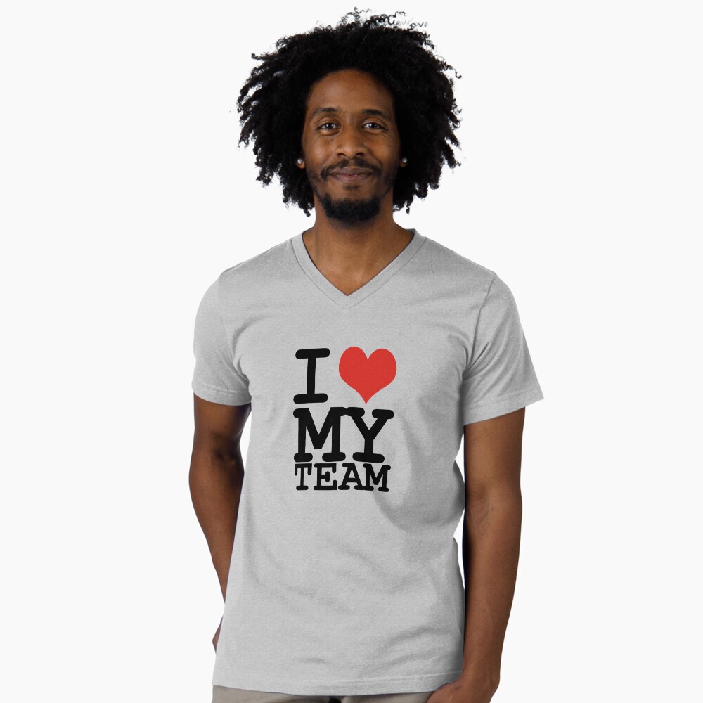 "I love my team" Sticker for Sale by WAMTEES | Redbubble