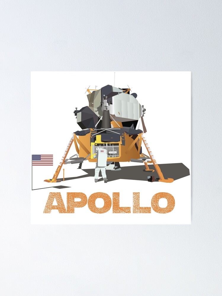 "Apollo Lunar Module" Poster for Sale by NorseTech | Redbubble