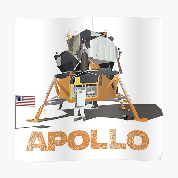 "Apollo Lunar Module" Poster for Sale by NorseTech | Redbubble