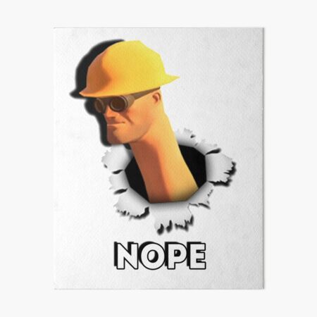 "Nope [Engineer TF2]" Art Board Print for Sale by KillerJeko | Redbubble