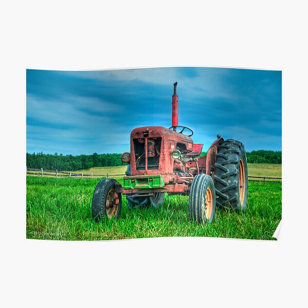 Antique Tractor Posters | Redbubble