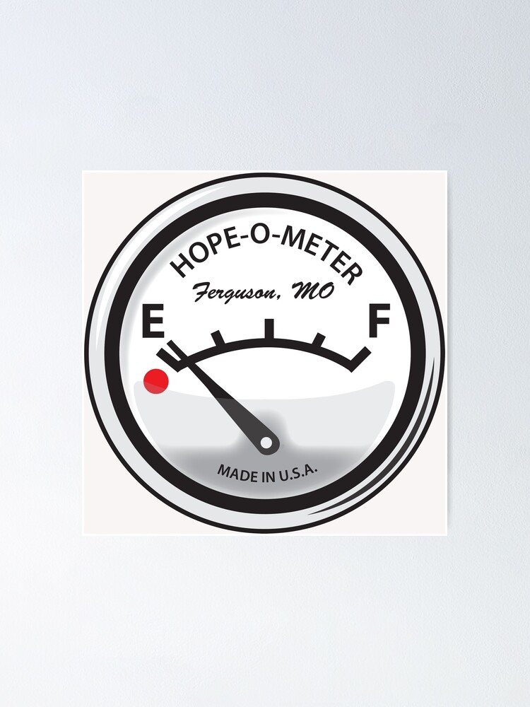 "Hope-O-Meter" Poster for Sale by ArtofDissent | Redbubble