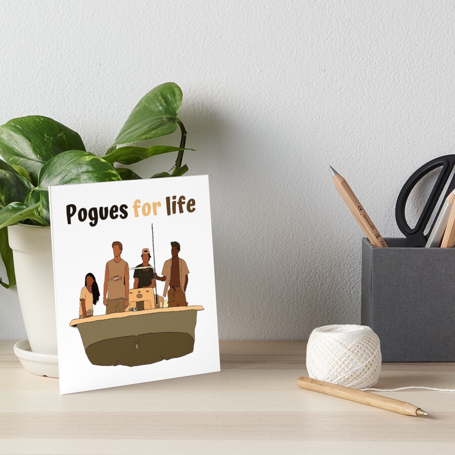 "Pogues For Life - Outer Banks Boat" Art Board Print by Luna7 | Redbubble