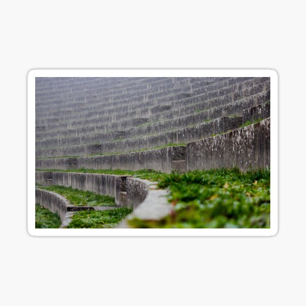 "Stone Amphitheater Overgrown with Grass" Sticker for Sale by ...