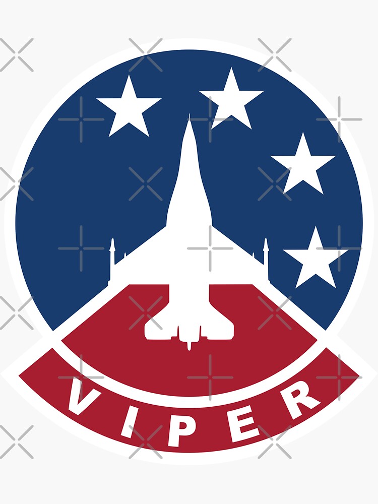 "F-16 Viper Patch" Sticker for Sale by StrongVlad | Redbubble