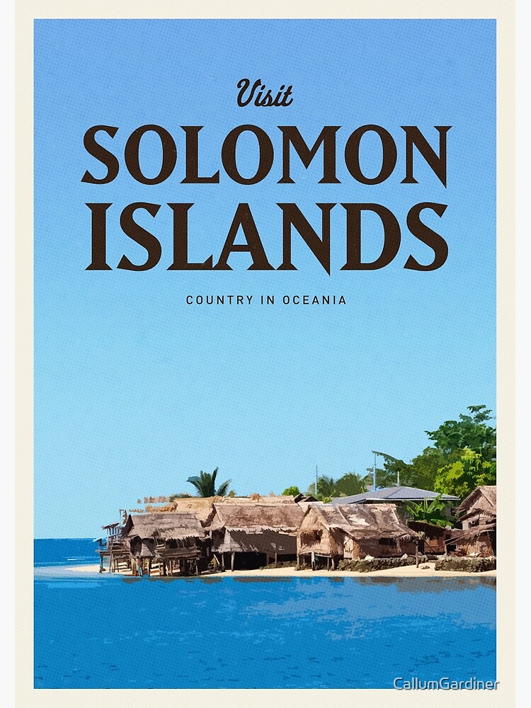 "Visit Solomon Islands" Poster for Sale by Mercury Club | Redbubble