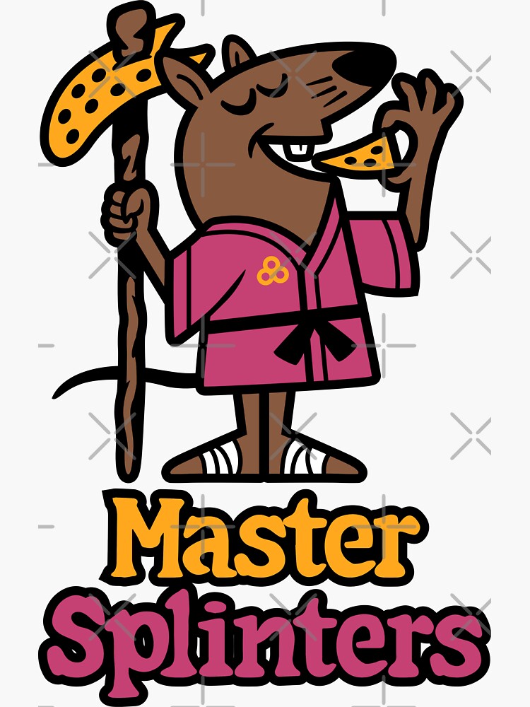 "Master Splinters" Sticker by harebrained | Redbubble