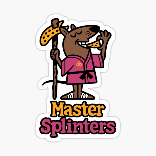 "Master Splinters" Sticker by harebrained | Redbubble