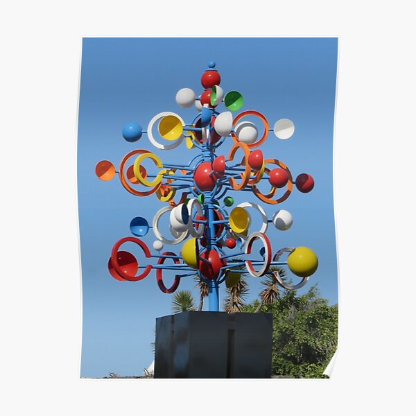 "Cesar Manrique Circular Wind Sculpture" Poster for Sale by PPFImages ...