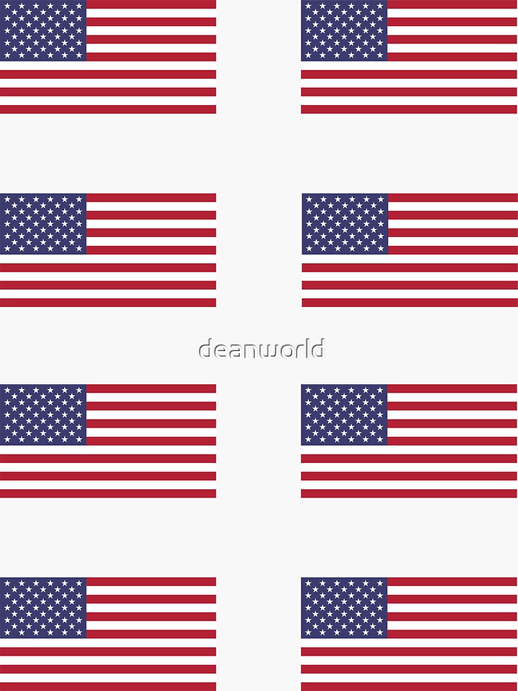 "Made In USA Flag Decals - American Product Sticker" Sticker for Sale ...