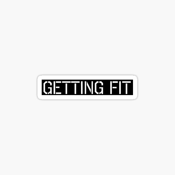 "Motivational Getting Fit " Sticker by kokoapalace | Redbubble