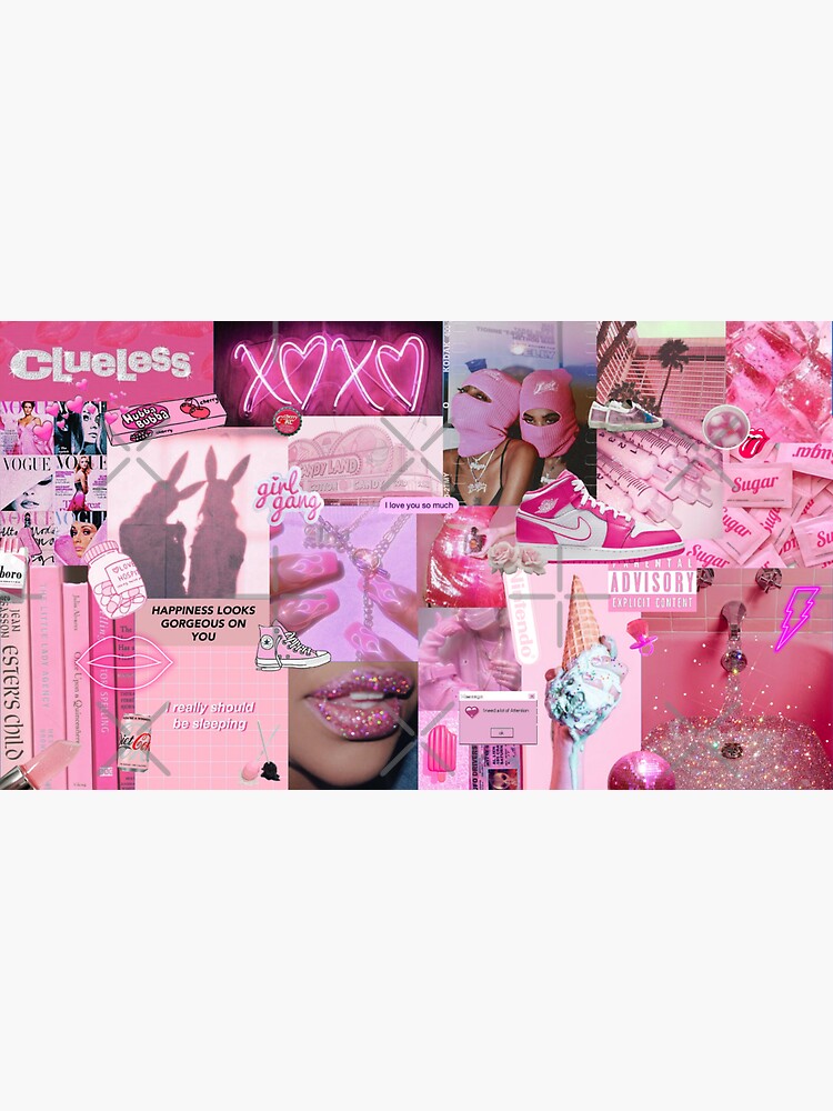 "Pink Aesthetic Collage" Sticker by sarahpiv | Redbubble