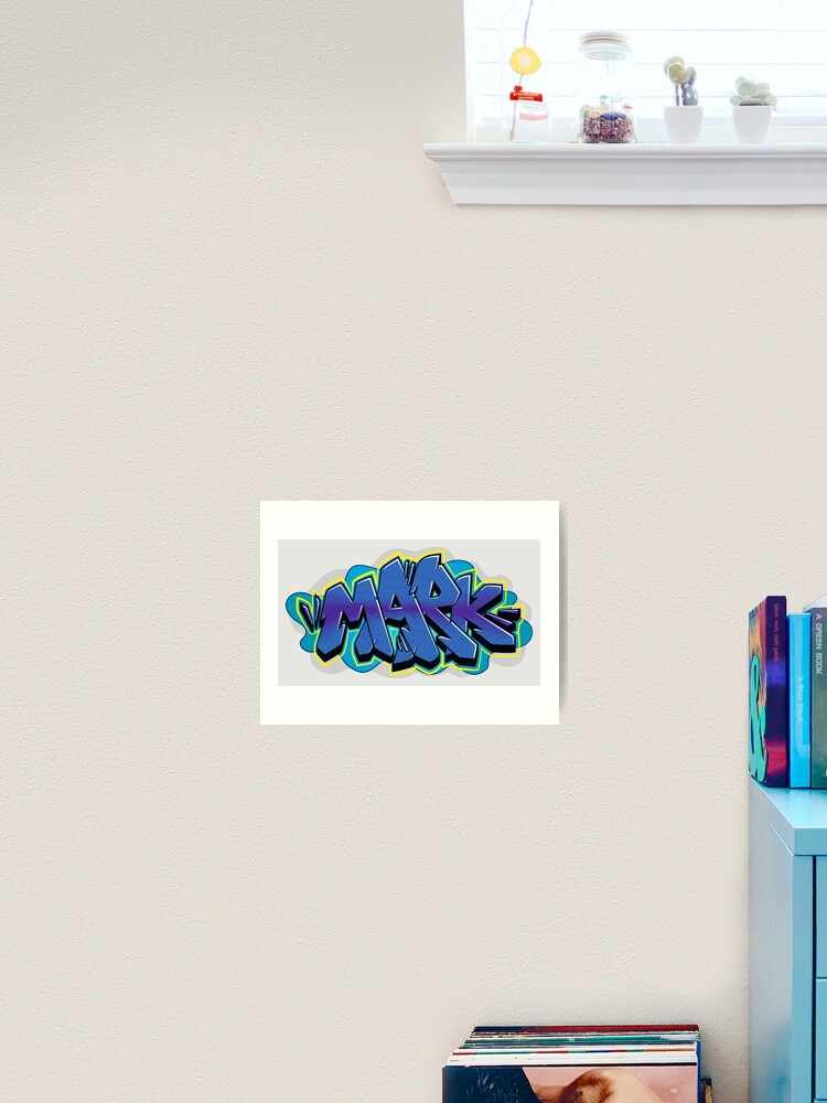"Mark Graffiti Name" Art Print for Sale by NameGraffiti | Redbubble