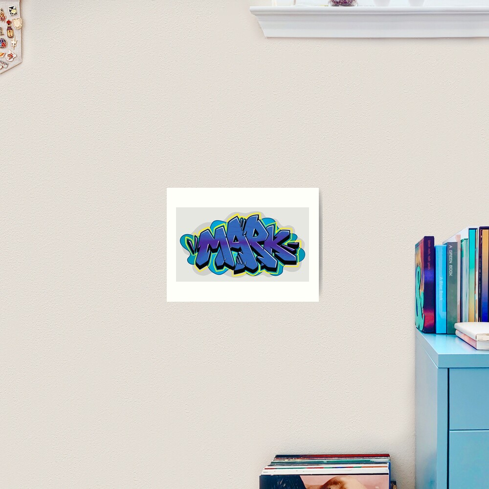 "Mark Graffiti Name" Poster for Sale by NameGraffiti | Redbubble