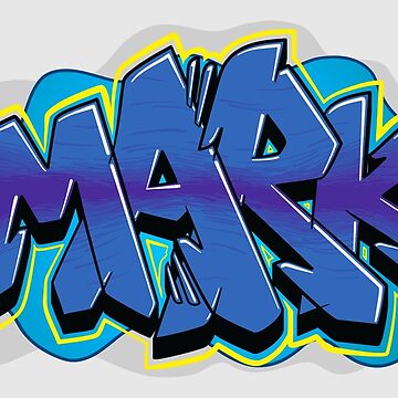 "Mark Graffiti Name" Poster for Sale by NameGraffiti | Redbubble