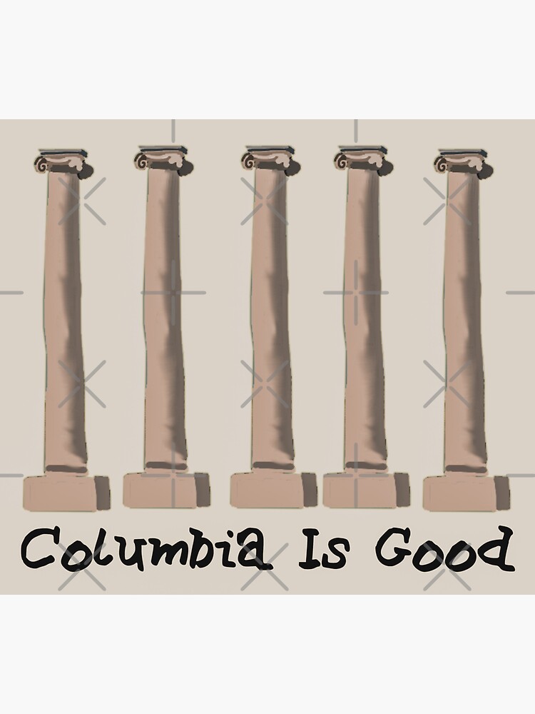 "COLUMBIA MISSOURI COLUMNS" Sticker for Sale by abbymoriartyy | Redbubble
