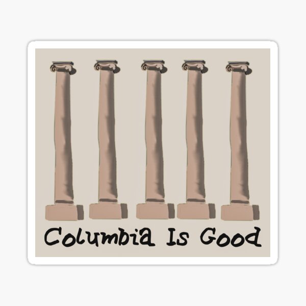 "COLUMBIA MISSOURI COLUMNS" Sticker for Sale by abbymoriartyy | Redbubble