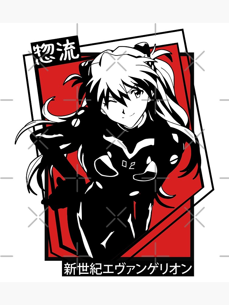 Lámina fotográfica «Evangelion - Asuka 80s Retro | Anime» de Simogan ...