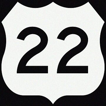 "US Route 22 " Sticker for Sale by voicesnthebreez | Redbubble