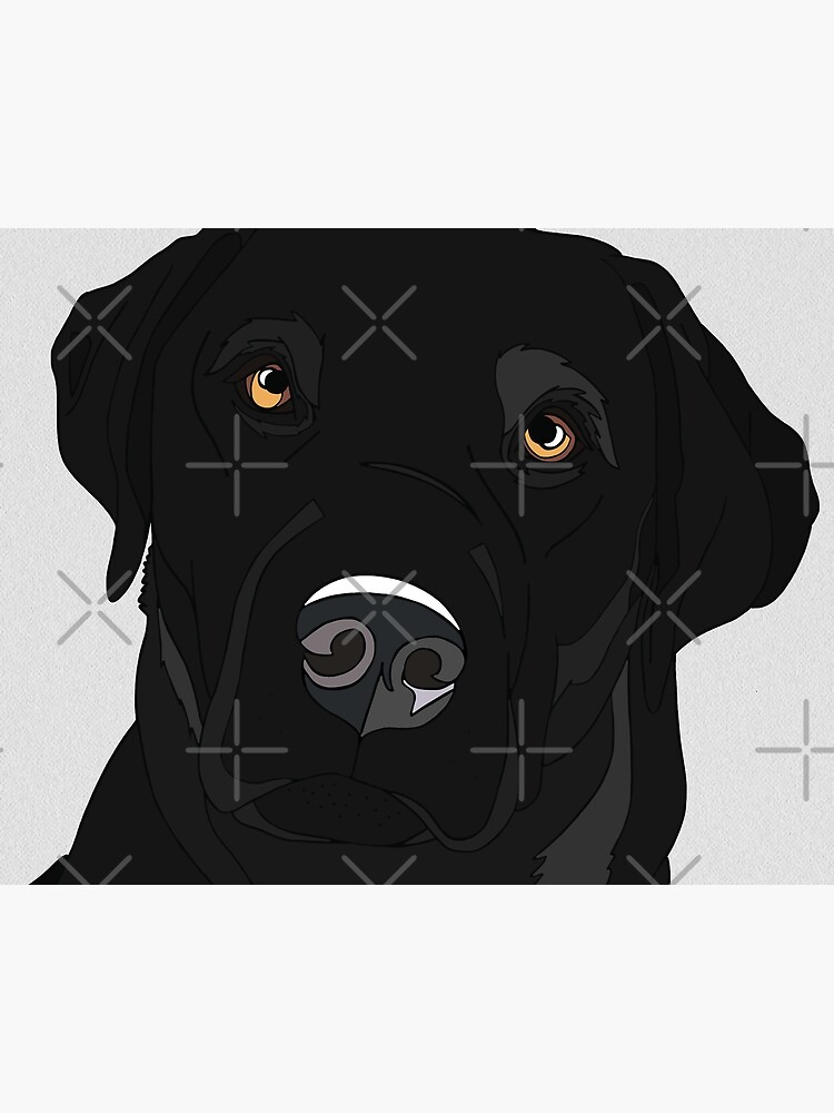 "Black Lab Abstract " Art Print by rmcbuckeye | Redbubble