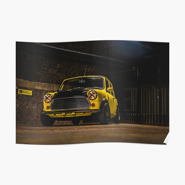 "Awesome Classic Mini" Poster for Sale by LostWorldArt | Redbubble
