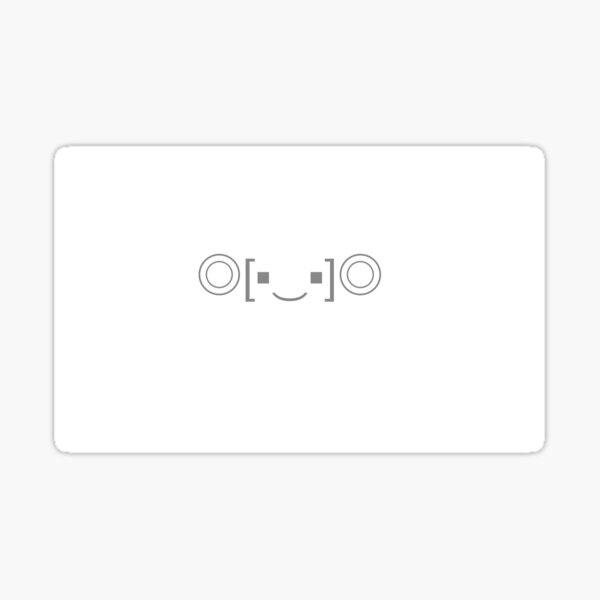 "Kawaii Robot Face" Sticker by Junglebookshelf | Redbubble