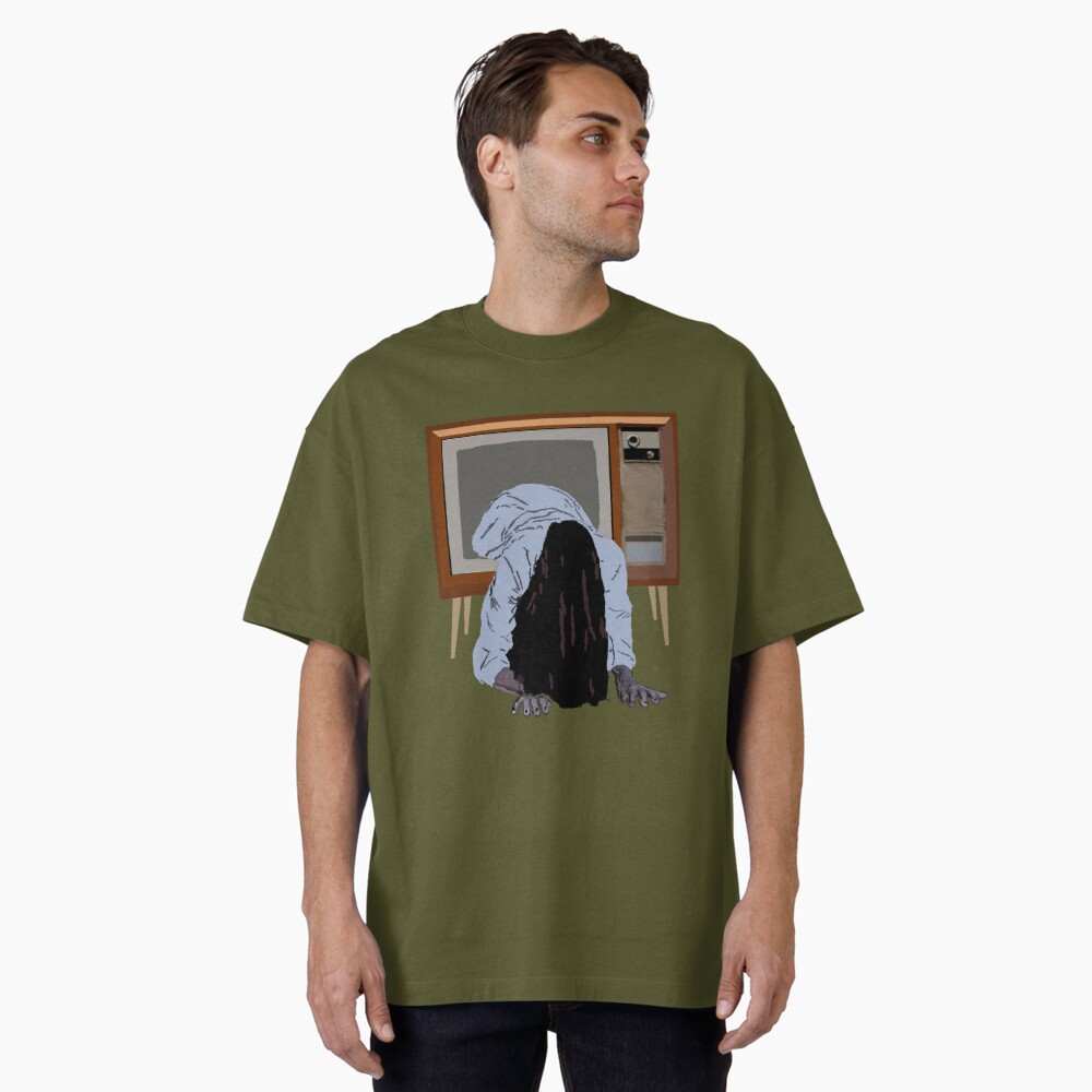 "sadako's on the telly" Sticker for Sale by gigglingnewt | Redbubble