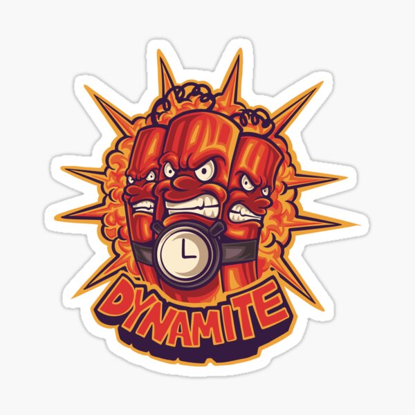 "Dynamite" Sticker for Sale by Renju Harilal | Redbubble