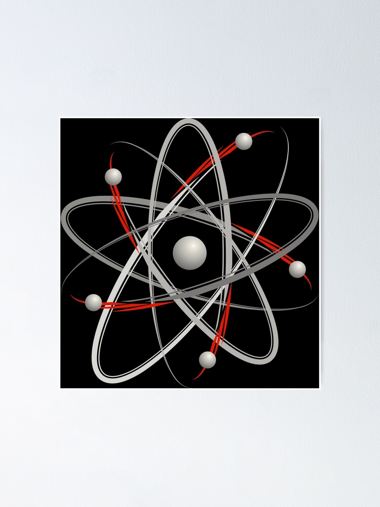 Poster « Symbole de l'atome », par houk | Redbubble