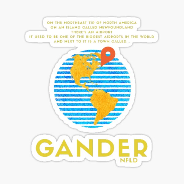 "On the Northeast tip of North America..." Sticker for Sale by ...