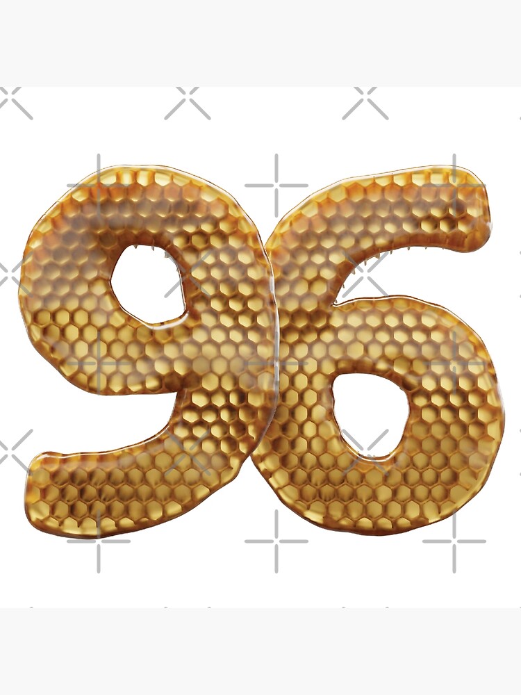 "96 Number 3d Honey Numbers Font" Photographic Print by HelloFromAja ...