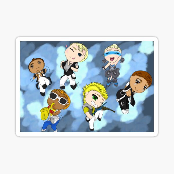 "Chibi Music Band" Sticker for Sale by revyeast | Redbubble