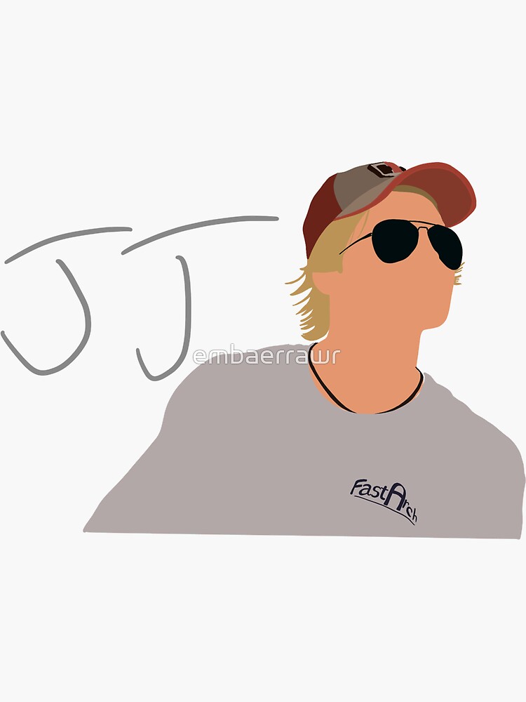 "JJ Outer Banks" Sticker for Sale by embaerrawr | Redbubble