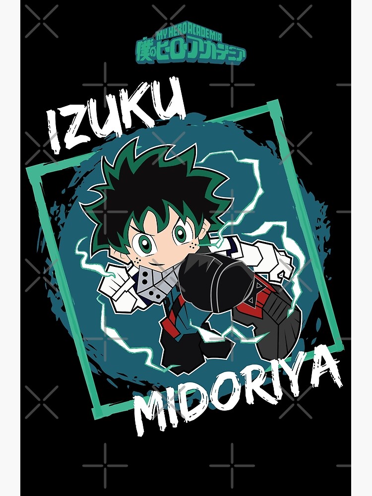 "MY HERO ACADEMIA (BNHA): IZUKU MIDORIYA CHIBI" Art Print by ...
