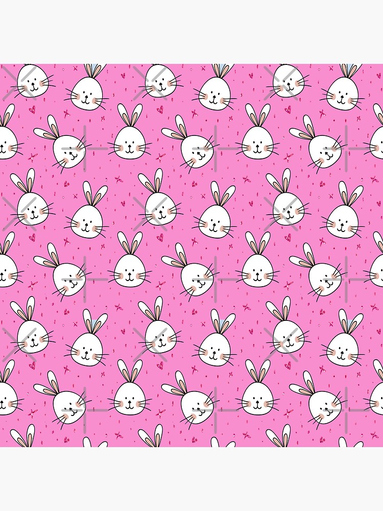 "pink rabbits" Sticker for Sale by poupoune | Redbubble