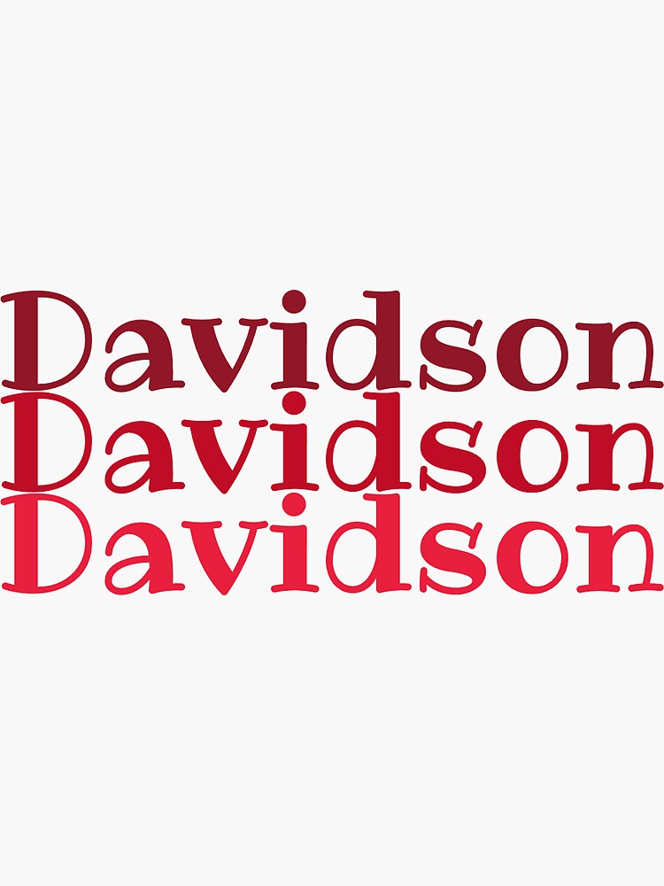 "Davidson College" Sticker by mayaf08 | Redbubble