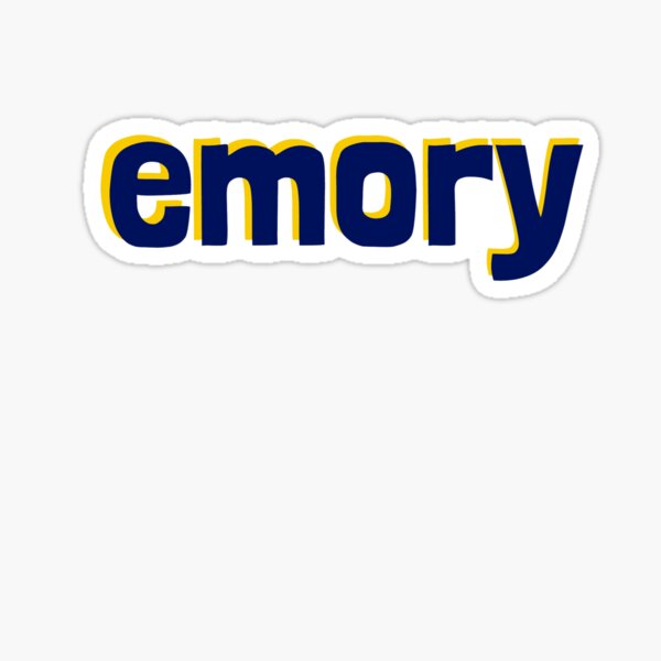 "emory" Sticker for Sale by francescaguar | Redbubble