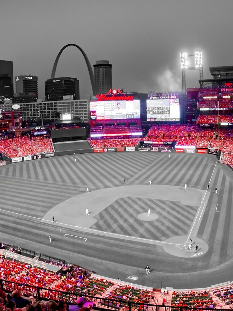 "Busch Stadium in Cardinal Red - Saint Louis Missouri" iPhone Case for ...