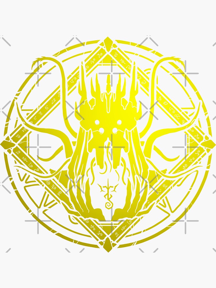 "The King in Yellow - Hastur - Circle design" Sticker by ...