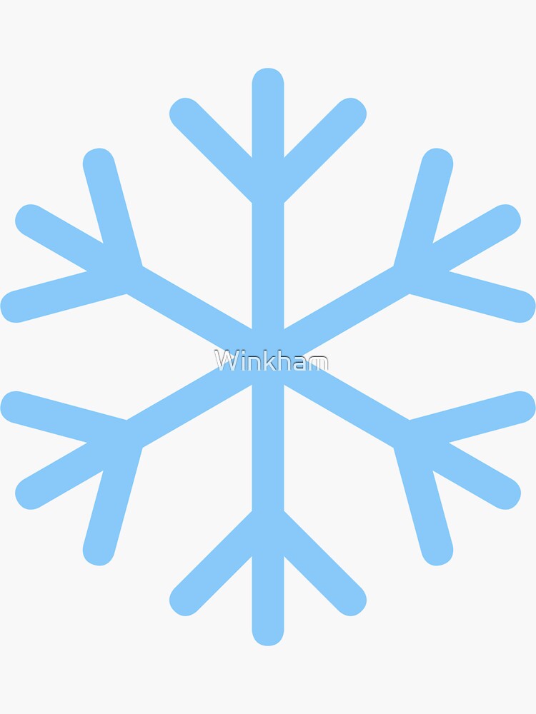 "Snowflake Emoji" Sticker for Sale by Winkham | Redbubble
