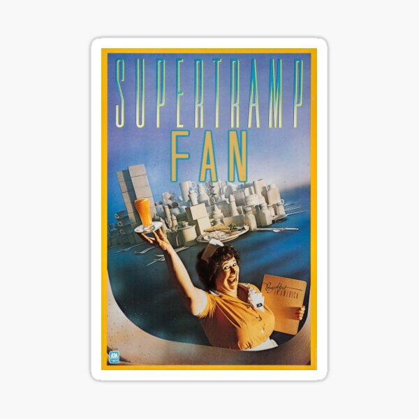 "Supertramp Fan" Sticker for Sale by gimlitiki | Redbubble