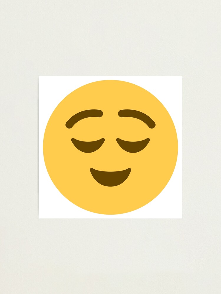 Relieved Face Emoticon