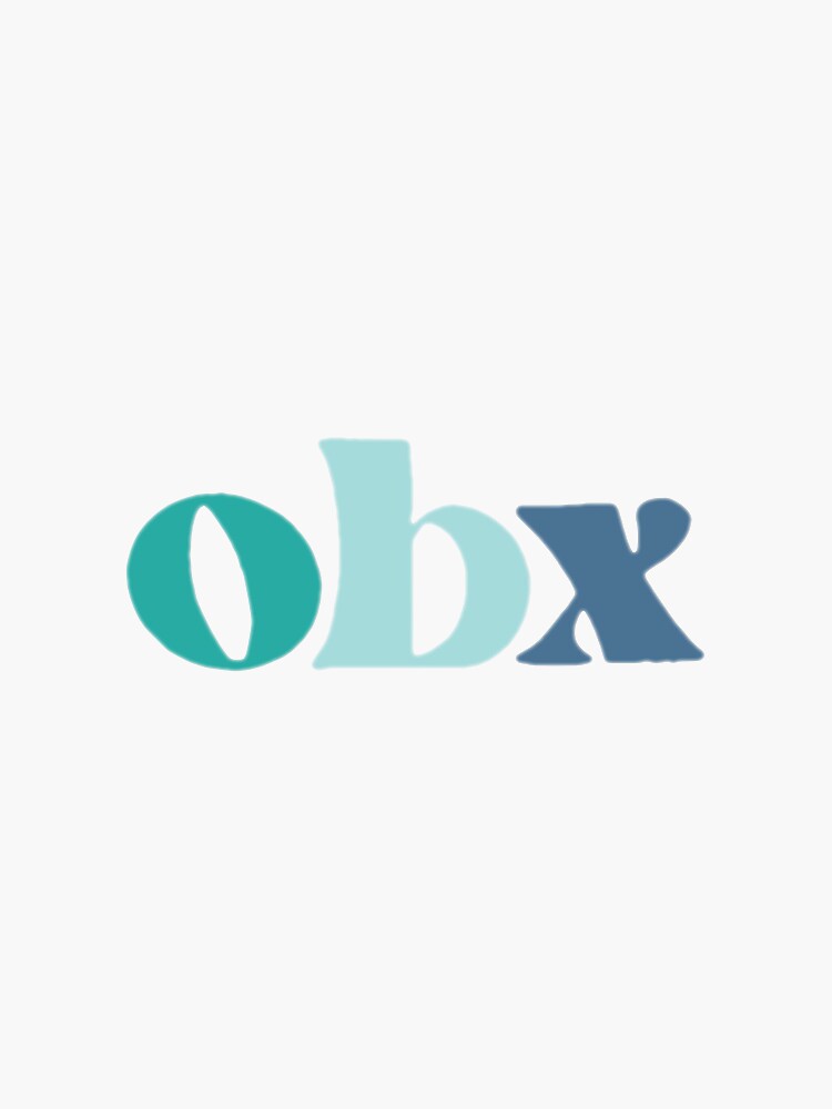 "OBX" Sticker for Sale by lilysage | Redbubble