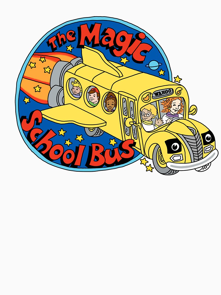 "Magic School Bus sticker" T-shirt for Sale by Sara-tonin | Redbubble ...