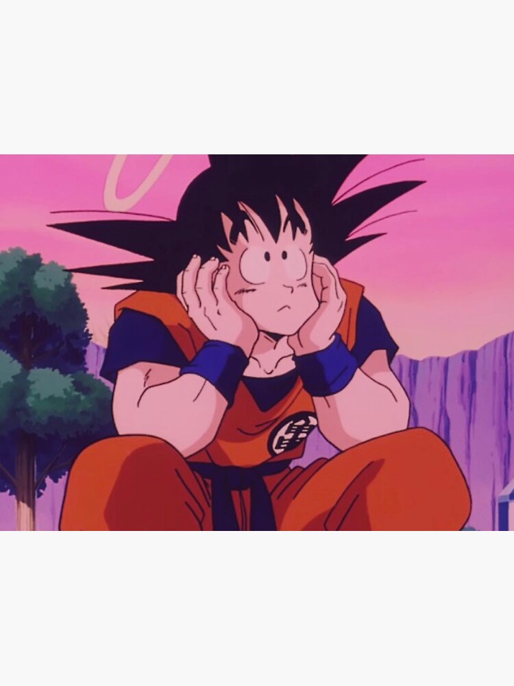 "Goku Thinking bout stuff,, " Sticker for Sale by debracornell97 ...